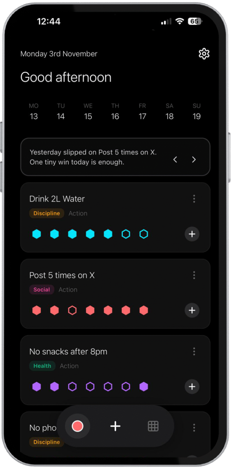 HEXIT: Daily Habit Tracker | Build Better Habits With One Tap