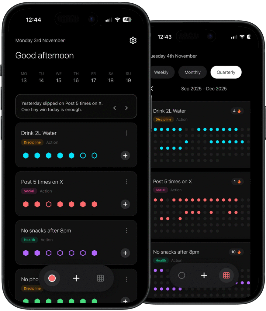 HEXIT: Daily Habit Tracker | Build Better Habits With One Tap